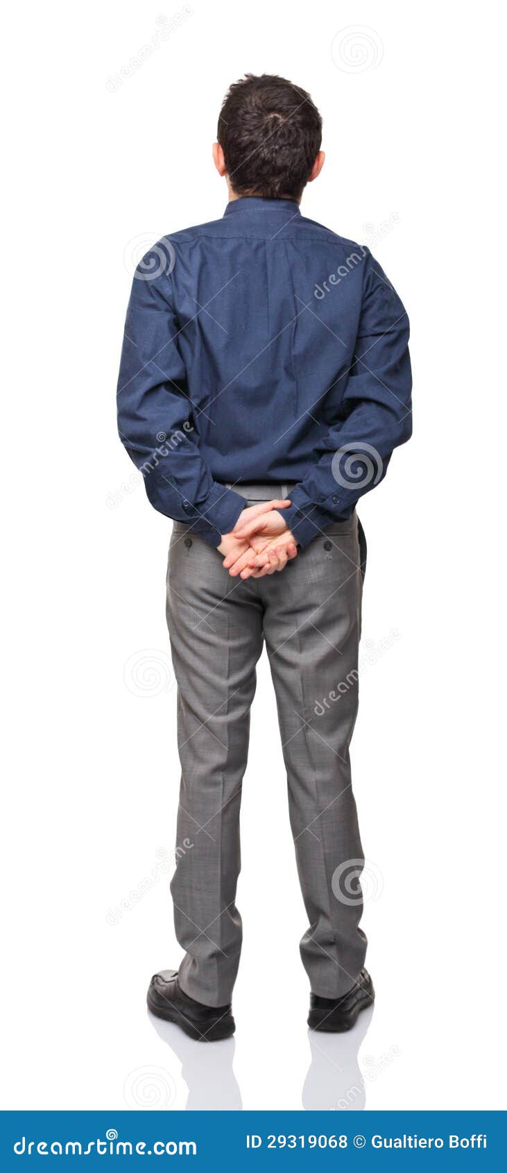 Man back view stock photo. Image of person, white, worker - 29319068