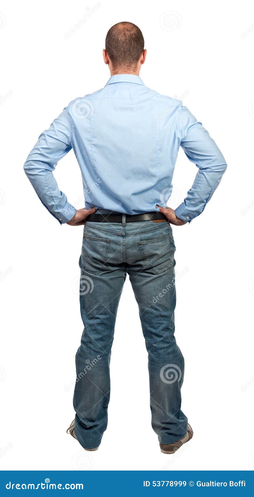 Man back view stock image. Image of caucasian, casual - 53778999