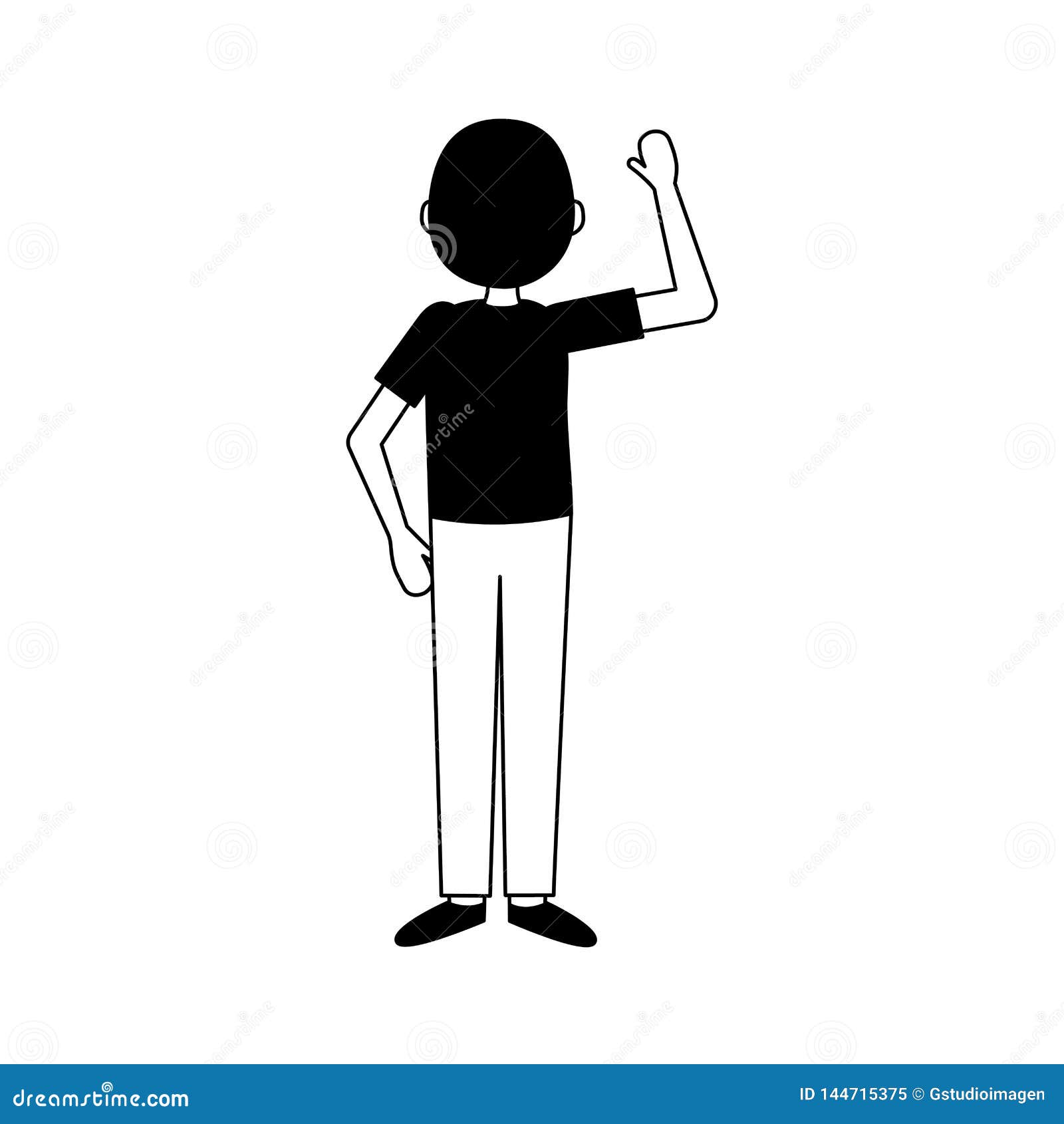 Man back view stock vector. Illustration of executive - 144715375