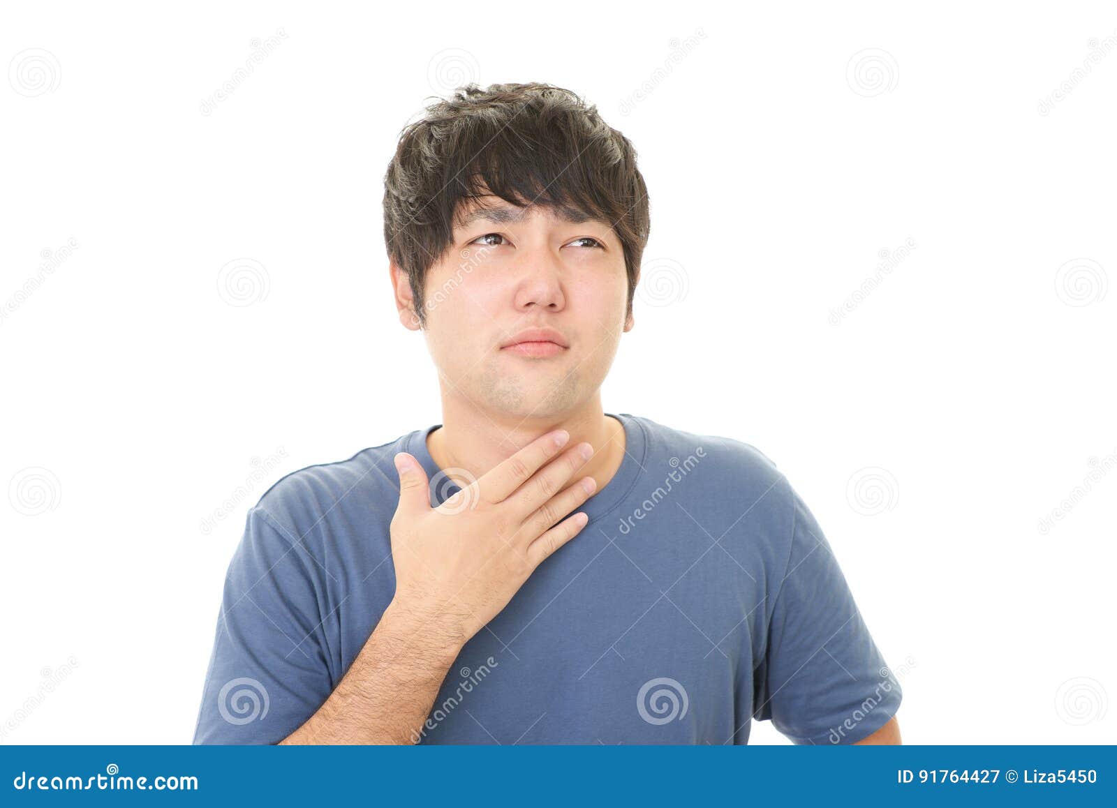 Man with a bad cold stock image. Image of concerned, frustration - 91764427