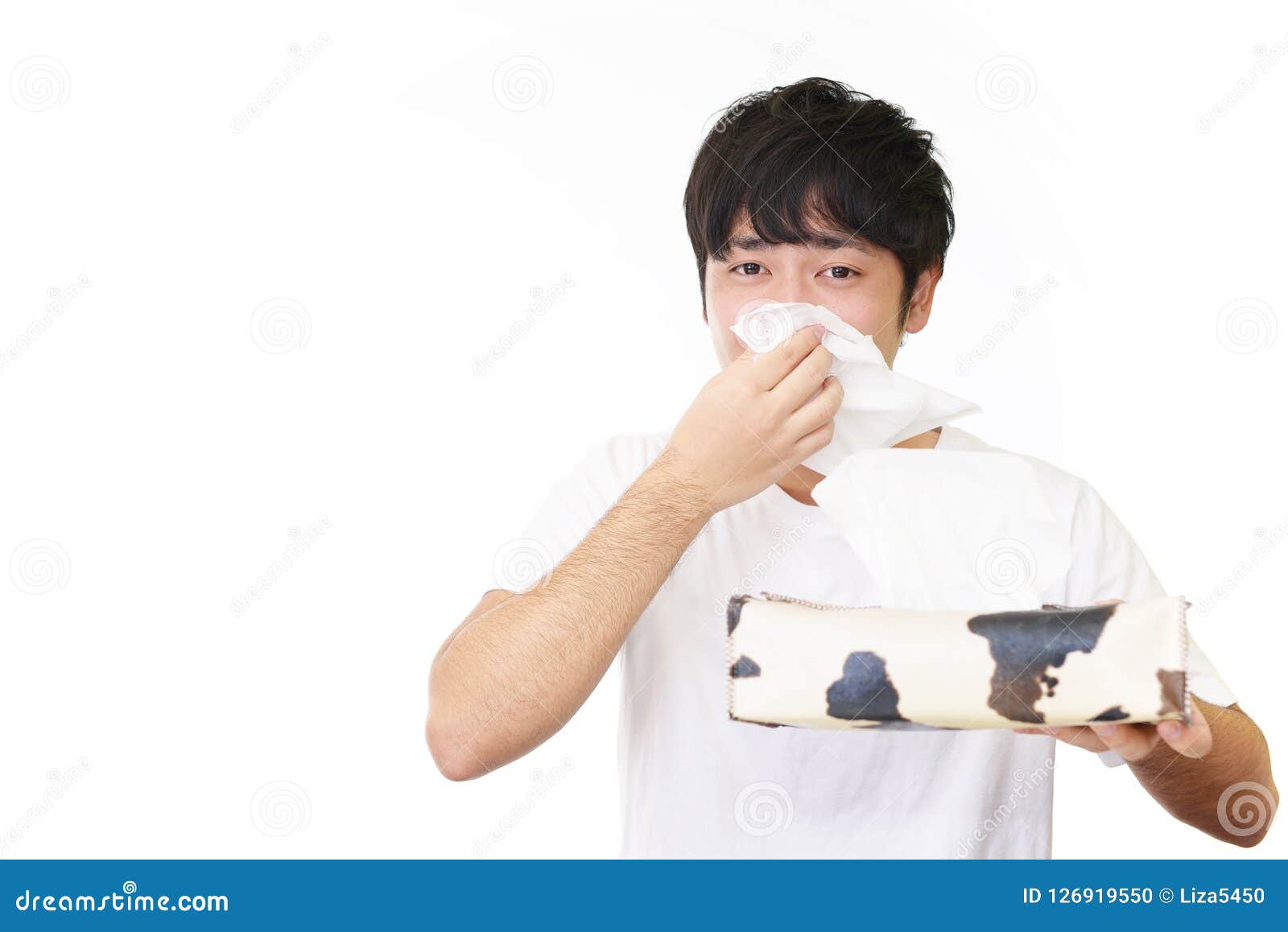 Man with a bad cold stock photo. Image of dismissal - 126919550