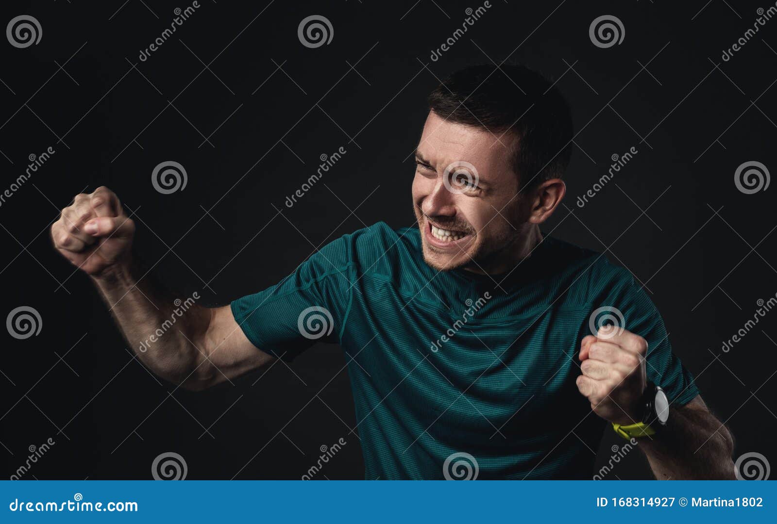 Very angry guy stock image. Image of male, beard, isolated - 168314927