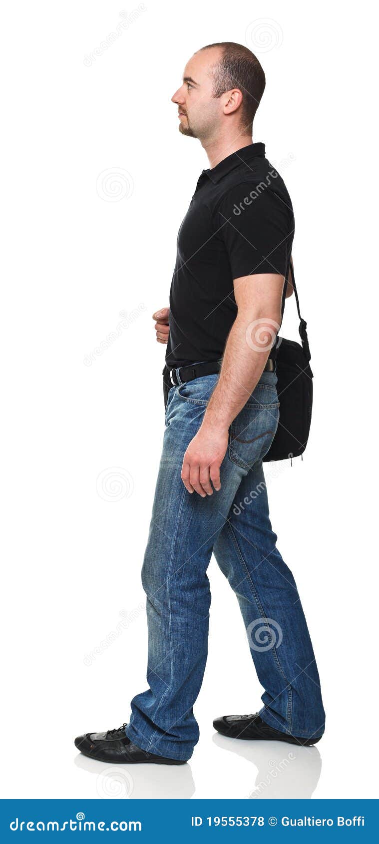 Man with bag stock photo. Image of standing, young, business - 19555378