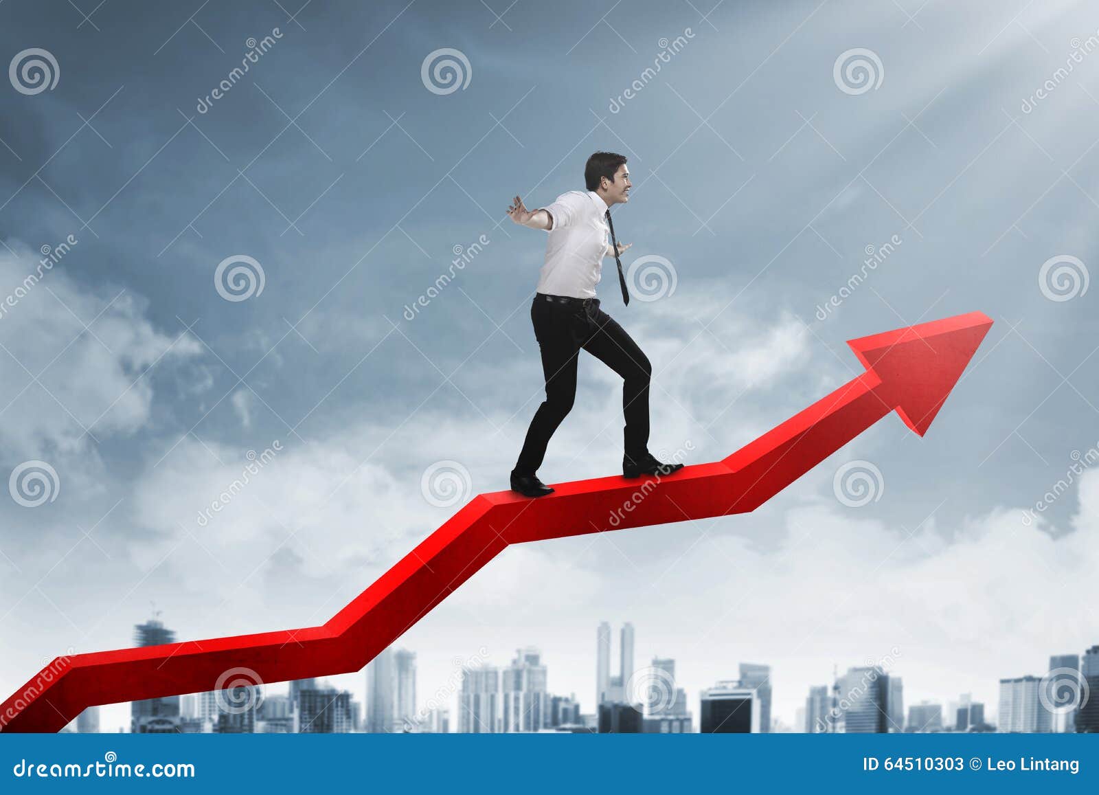Man Balancing Chart stock image. Image of analyzing, male - 64510303