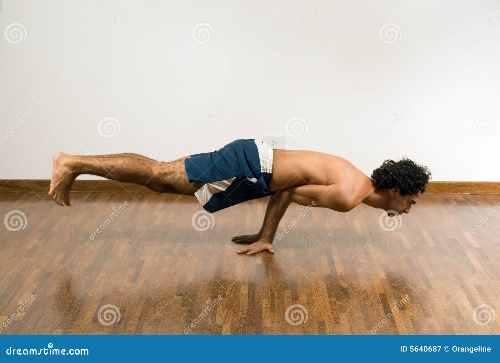 Man Balancing on Hands - Horizontal Stock Image - Image of pose ...