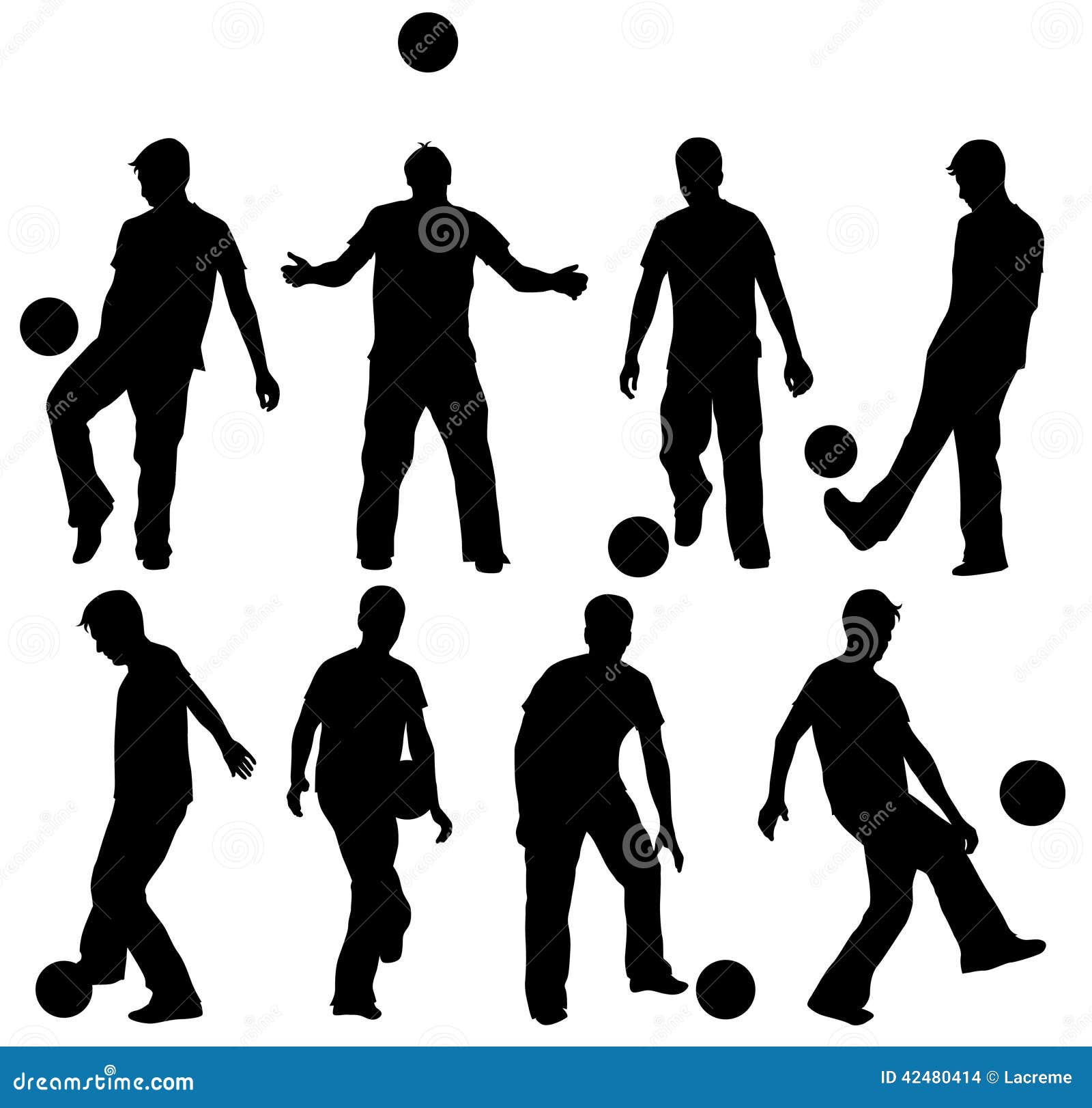 Man with ball stock vector. Illustration of ball, active - 42480414