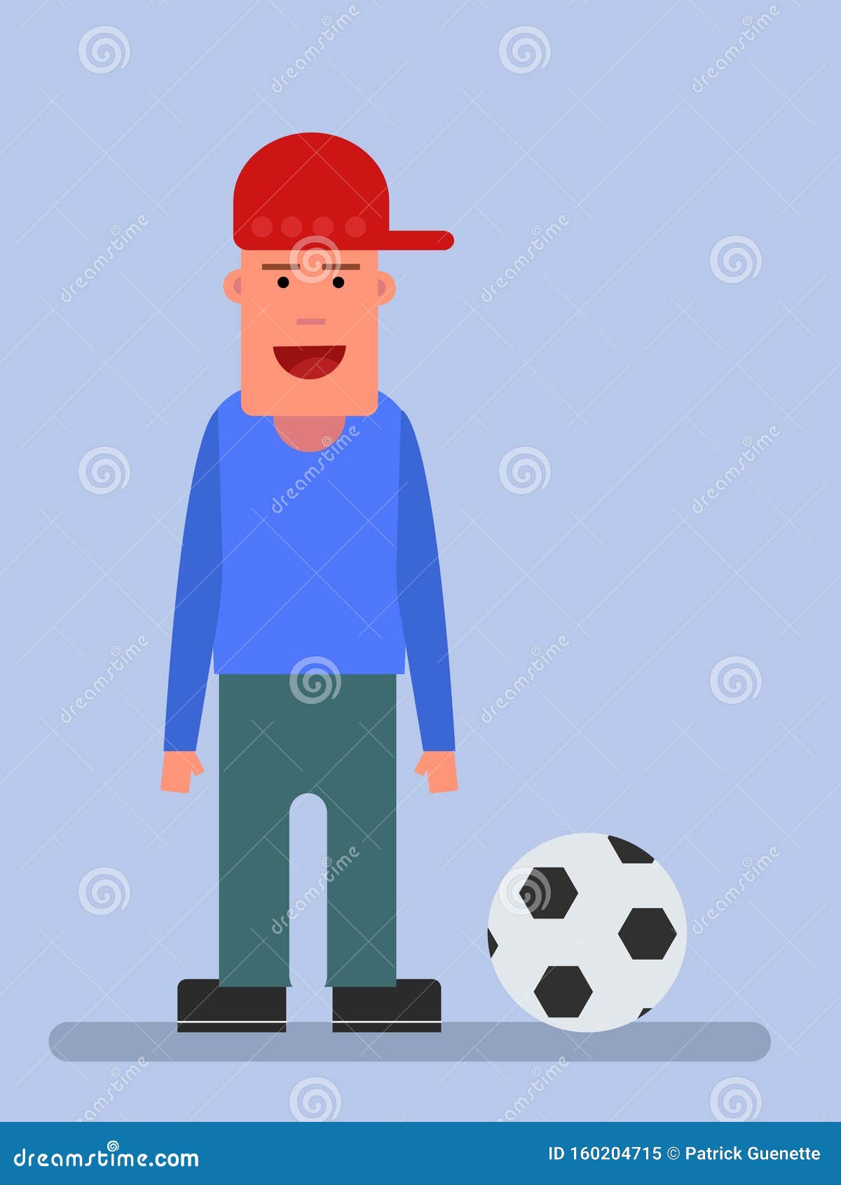 Man with a Ball, Illustration, Vector Stock Vector - Illustration of ...