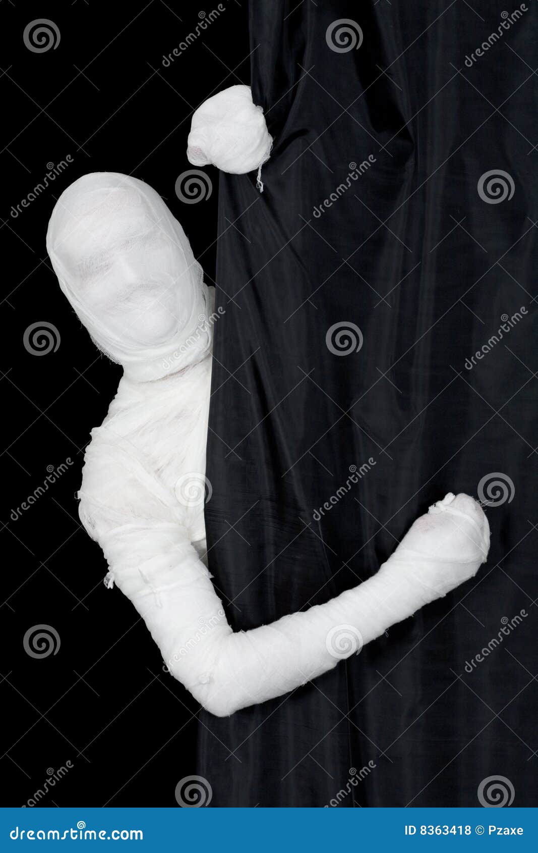 Man in bandage stock photo. Image of male, invisible, bandage - 8363418