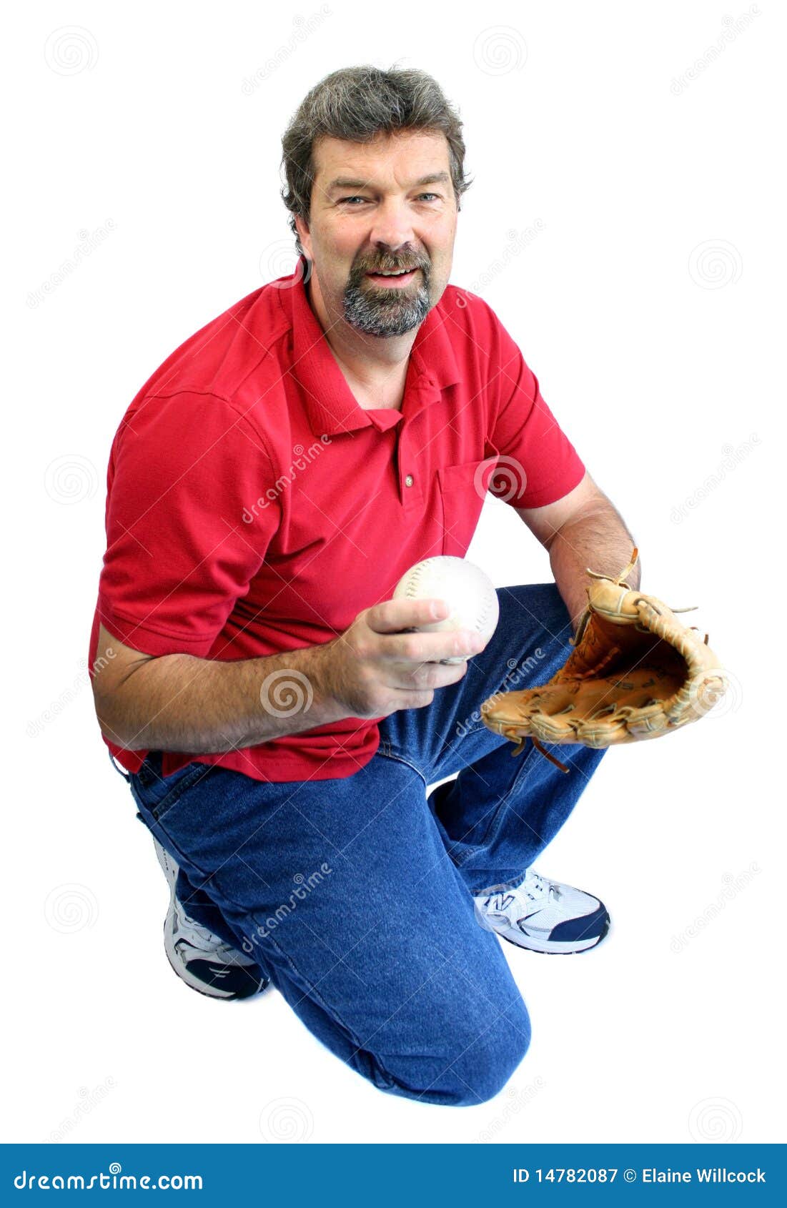 Man with baseball stock image. Image of white, middleaged - 14782087