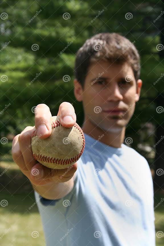 Man with Baseball stock photo. Image of adult, stand, twenties - 7209256