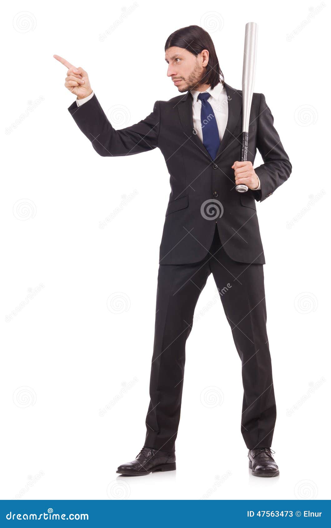 Man with Baseball Bat Isolated Stock Image - Image of club, isolated ...