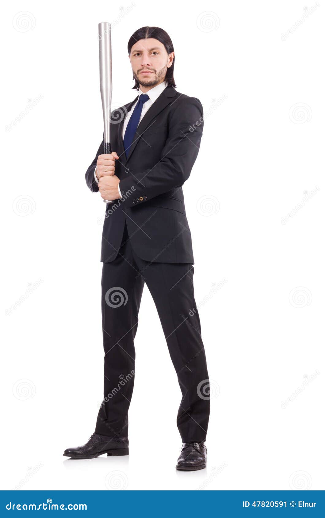 Man with Baseball Bat Isolated Stock Image - Image of isolated, black ...