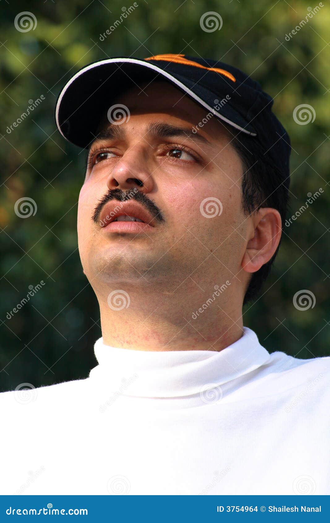 Man in baseball cap stock photo. Image of facial, baseball - 3754964