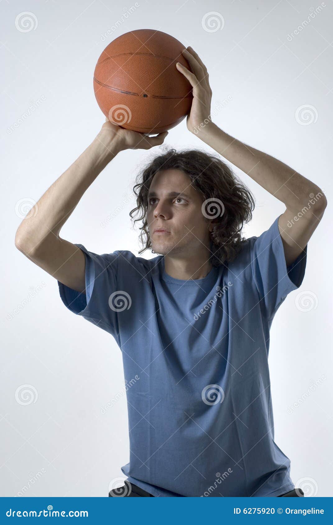 Man With Basketball Picture. Image: 6275920