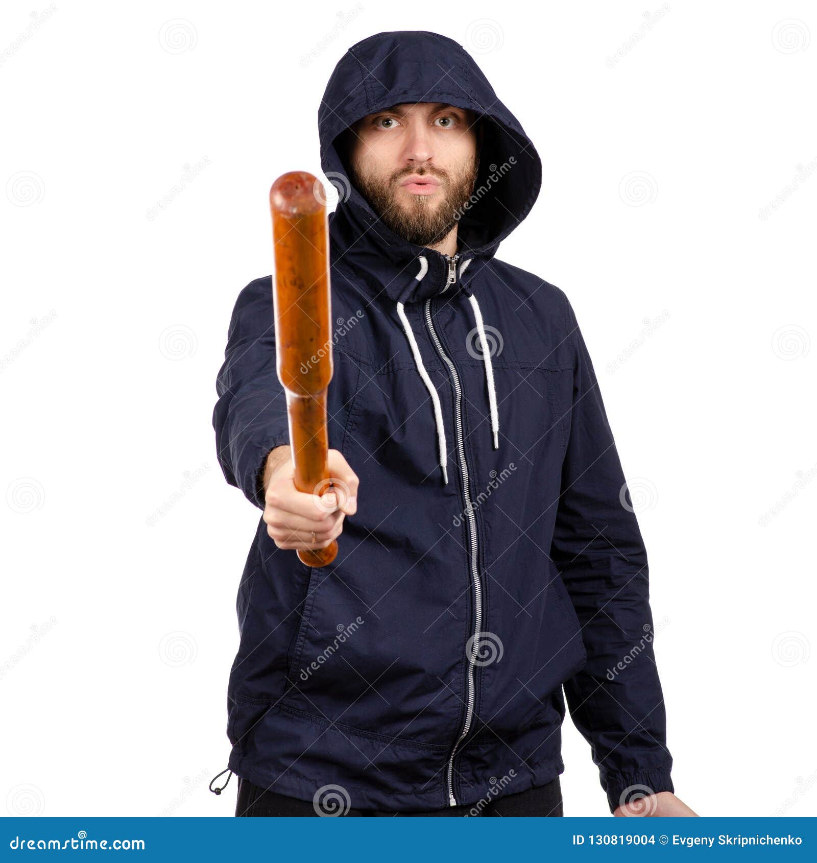 A man with a bat stock photo. Image of healthy, single - 130819004