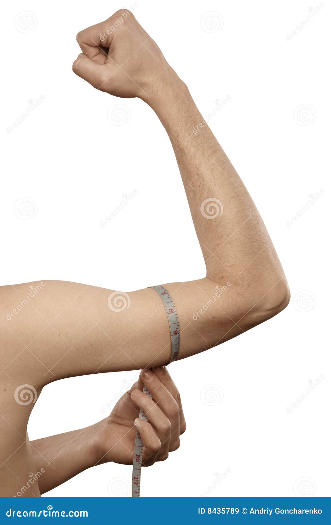 Man be measured his arm stock image. Image of lifestyle - 8435789