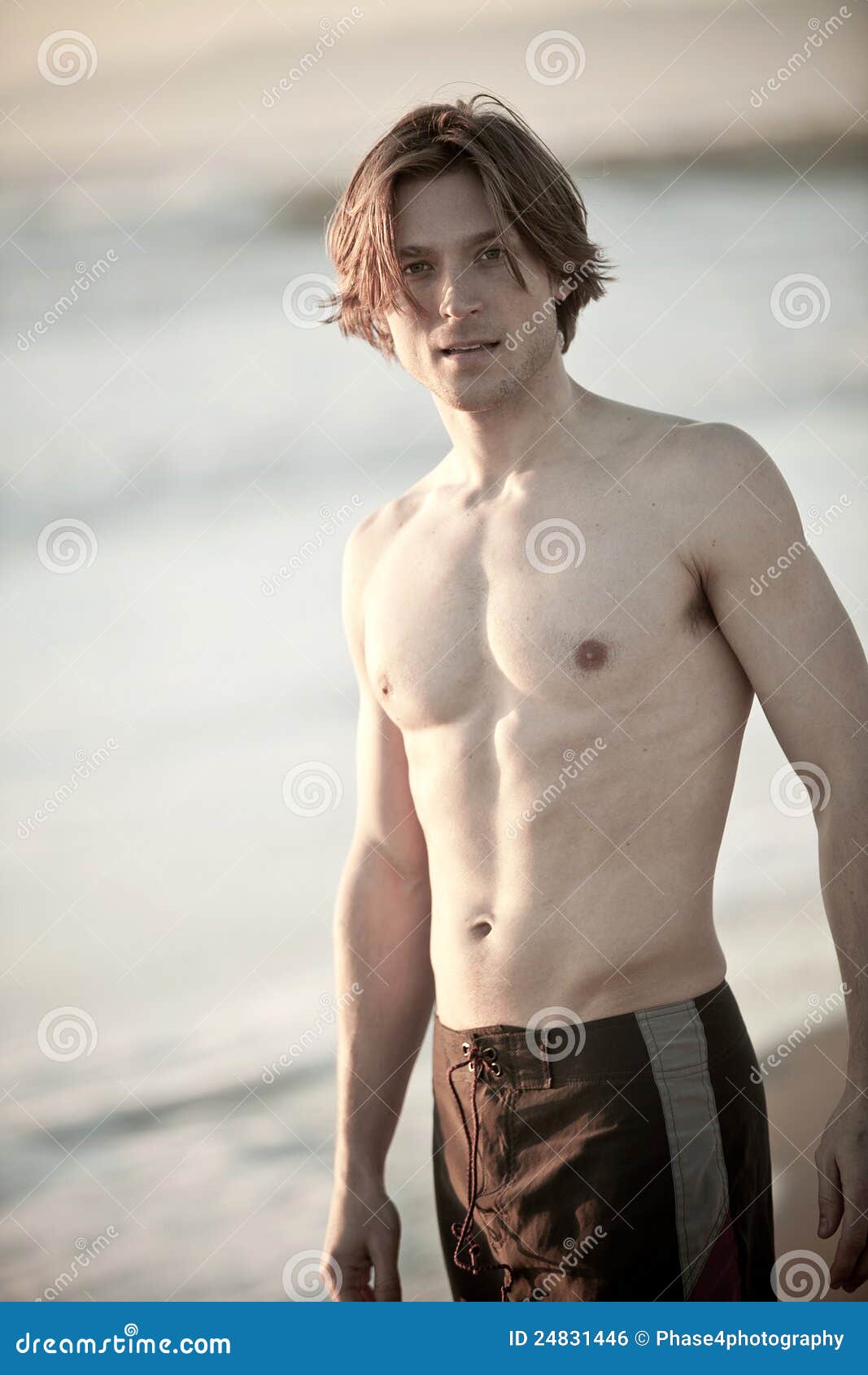 Man beach stock photo. Image of beard, coast, puerto - 24831446