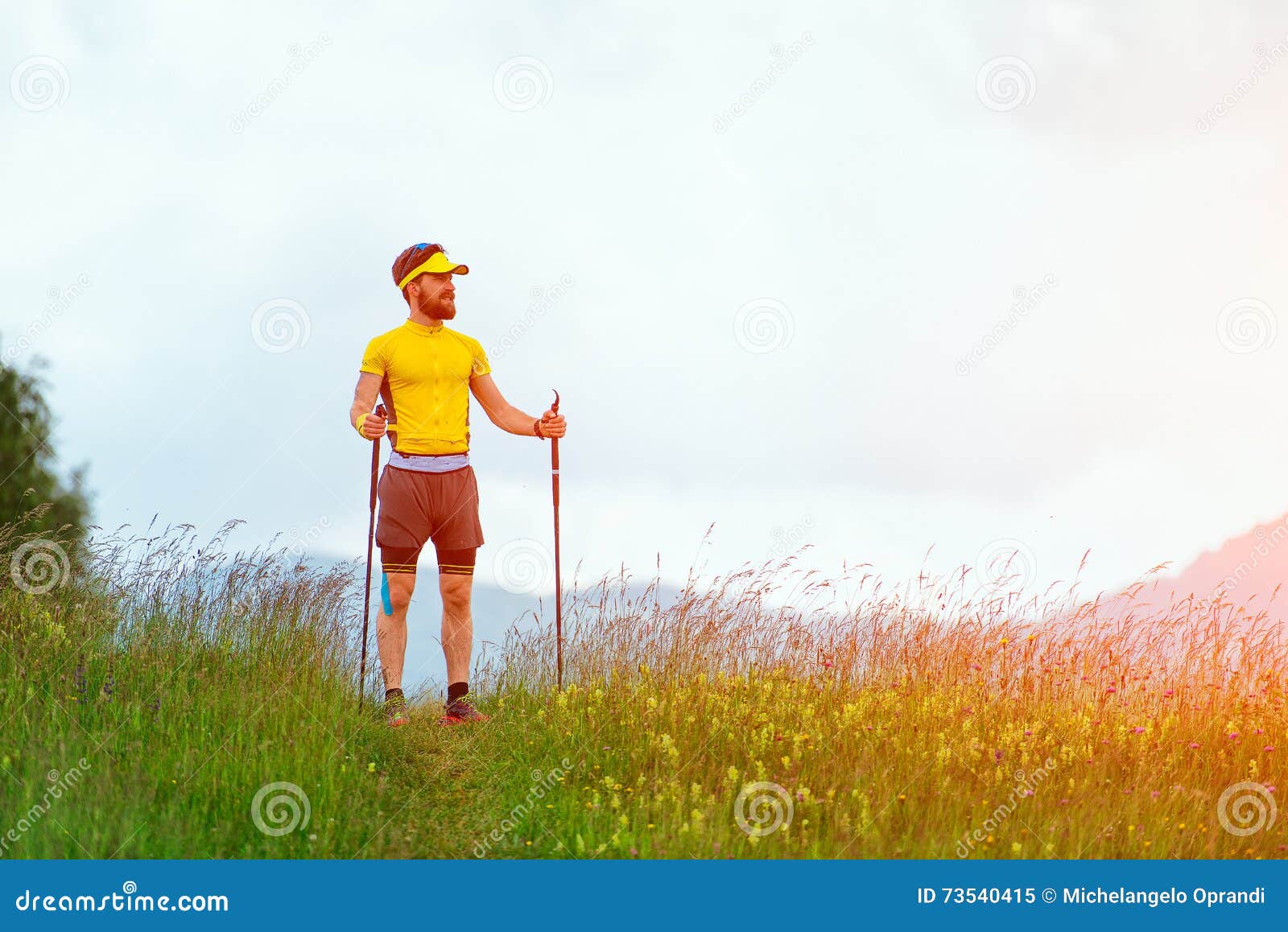 Man With Beard Looks Handsome And Brutally. Man With Bristle On Strict ...