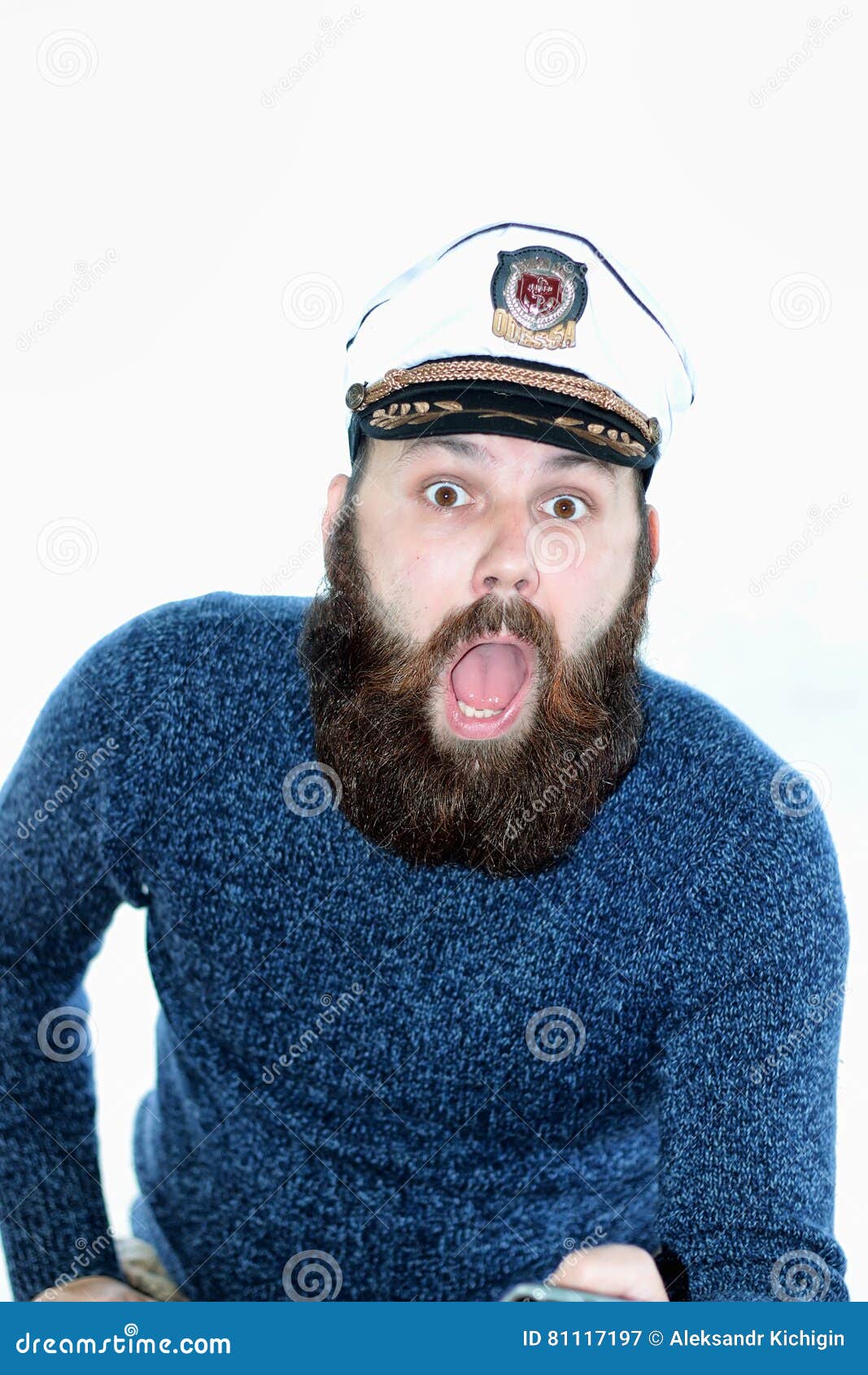 Man beard sailor isolated stock image. Image of beard - 81117197