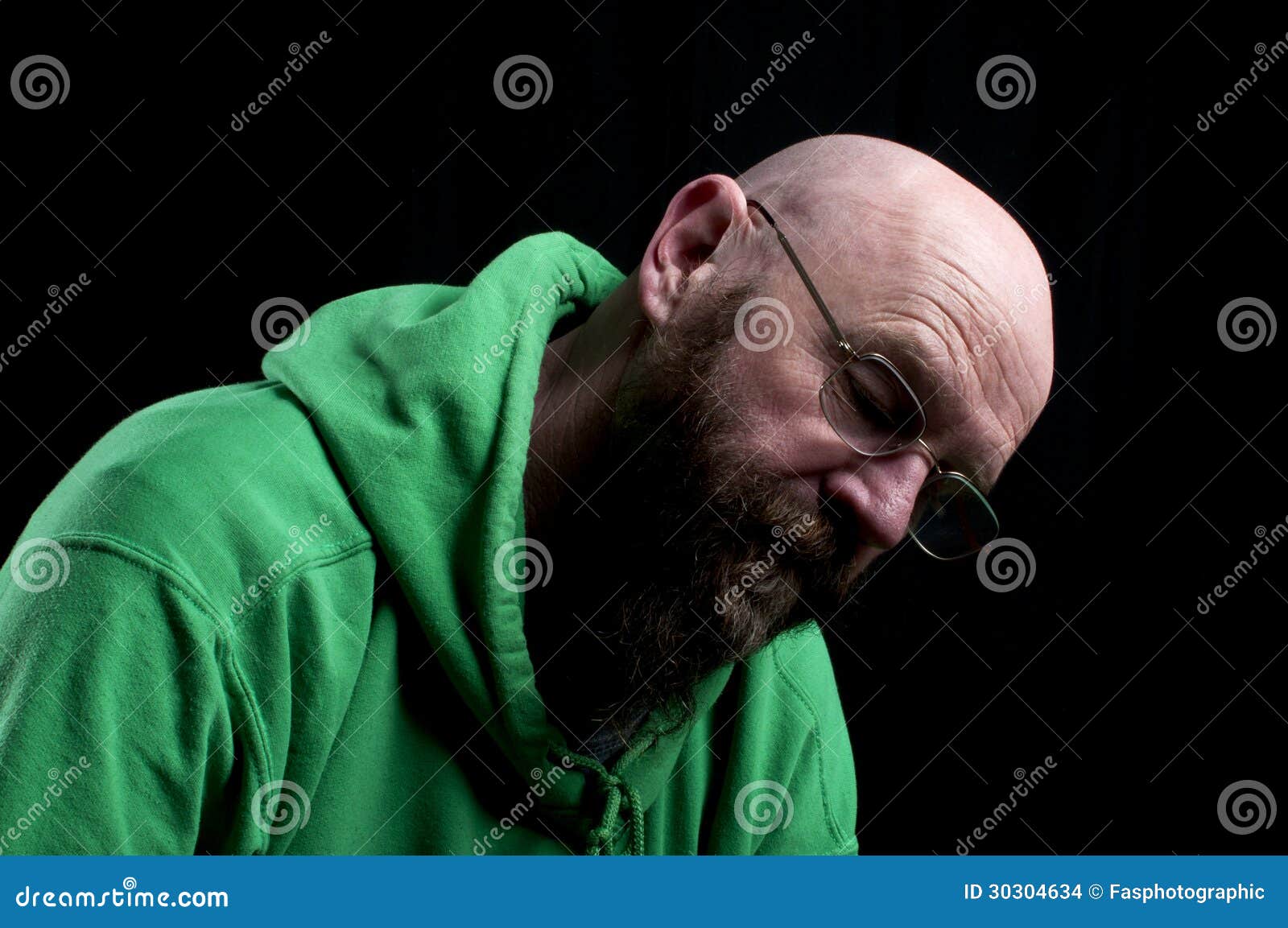 Sad man thinking stock photo. Image of expression, exhausted - 30304634