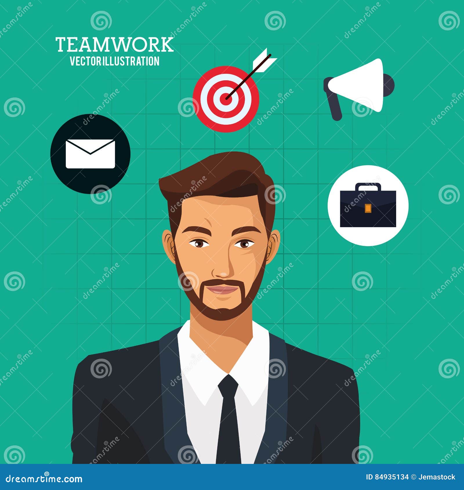 Teamwork Green Business People Logo Cartoon Vector | CartoonDealer.com ...