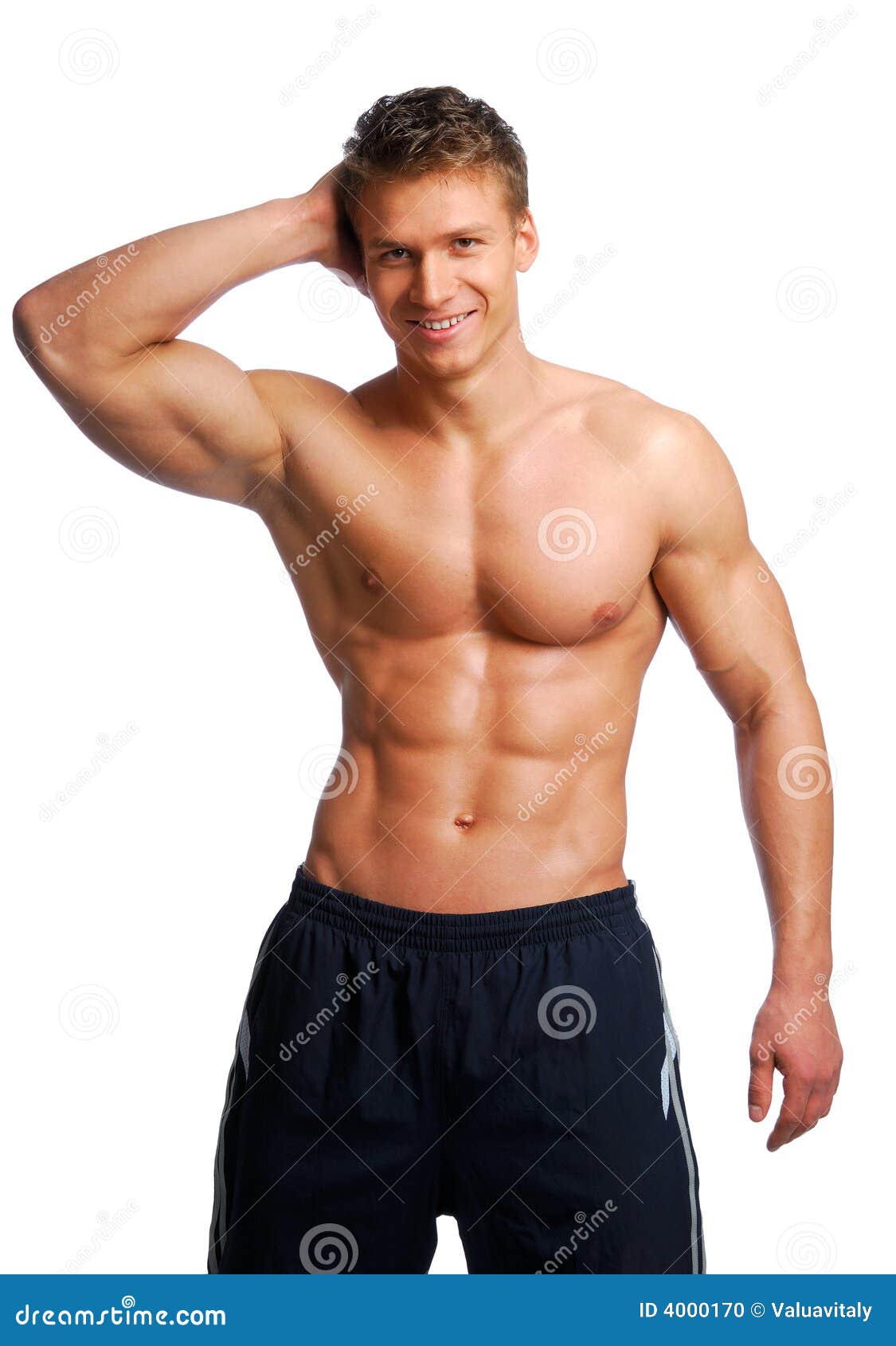 Man With Beautiful Muscles Body Stock Photo - Image: 4000170