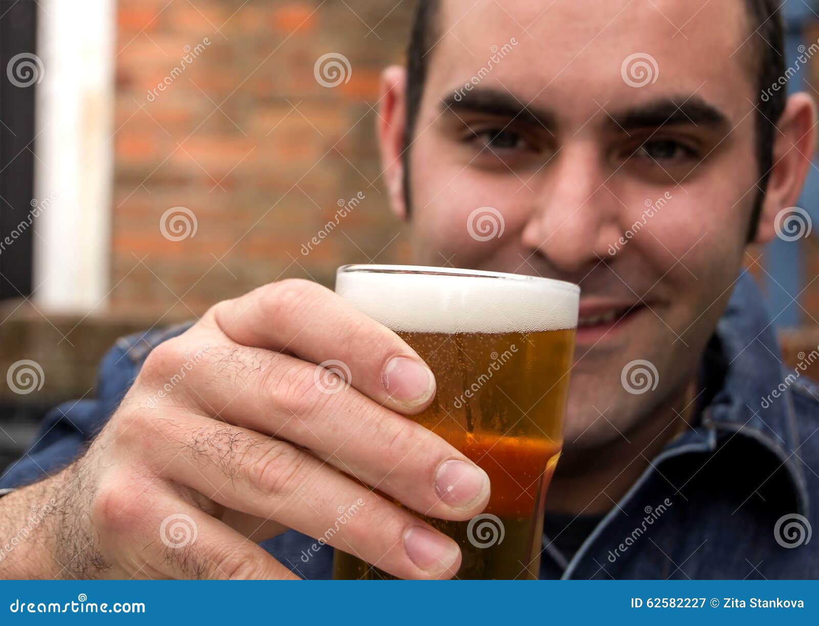 Man with beer stock image. Image of male, drink, addiction - 62582227