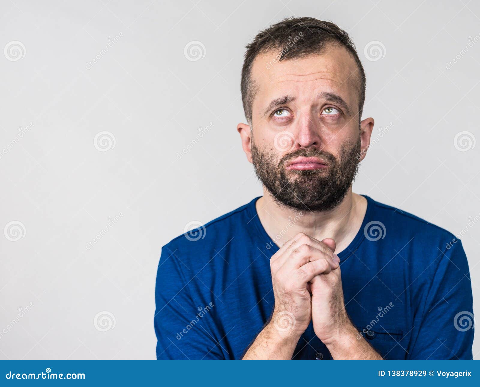 Man begging or apologizing stock image. Image of please - 138378929