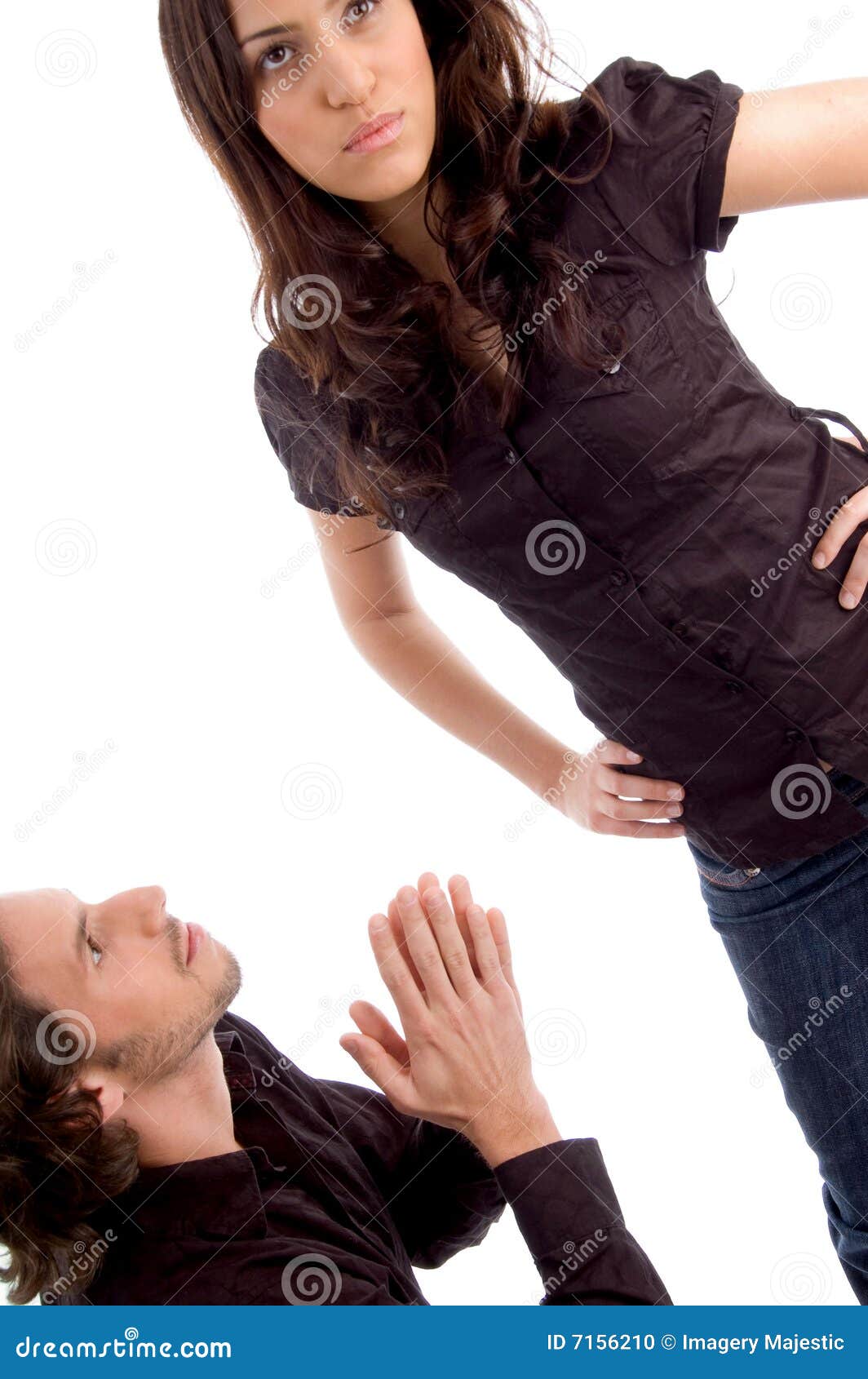 Man Begging Front Woman Stock Photos - Free & Royalty-Free Stock Photos ...