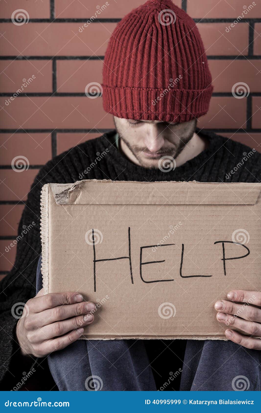 Man begging for help stock image. Image of dirty, charity - 40995999