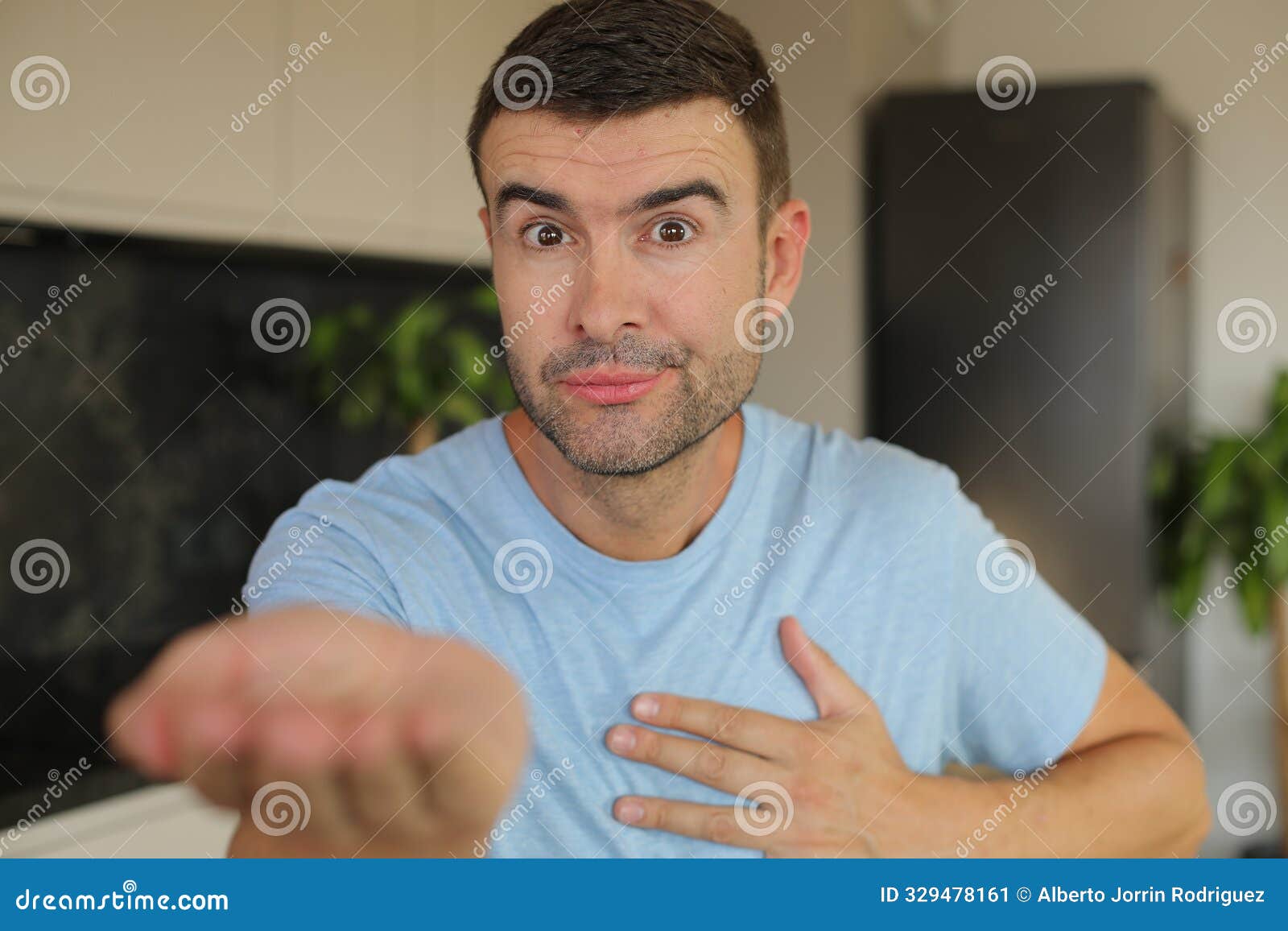 Man Begging for Something with Hand Gesture Stock Image - Image of ...