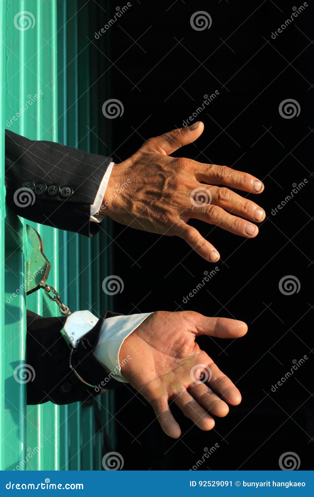Man behind stock image. Image of caucasian, hostage, cage - 92529091
