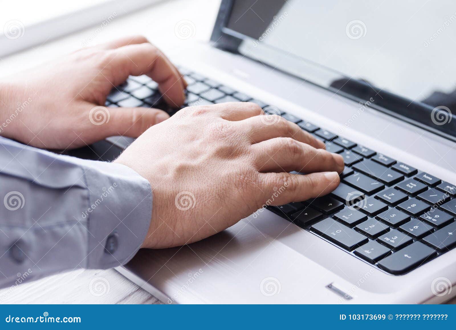 Man behind laptop stock image. Image of communication - 103173699