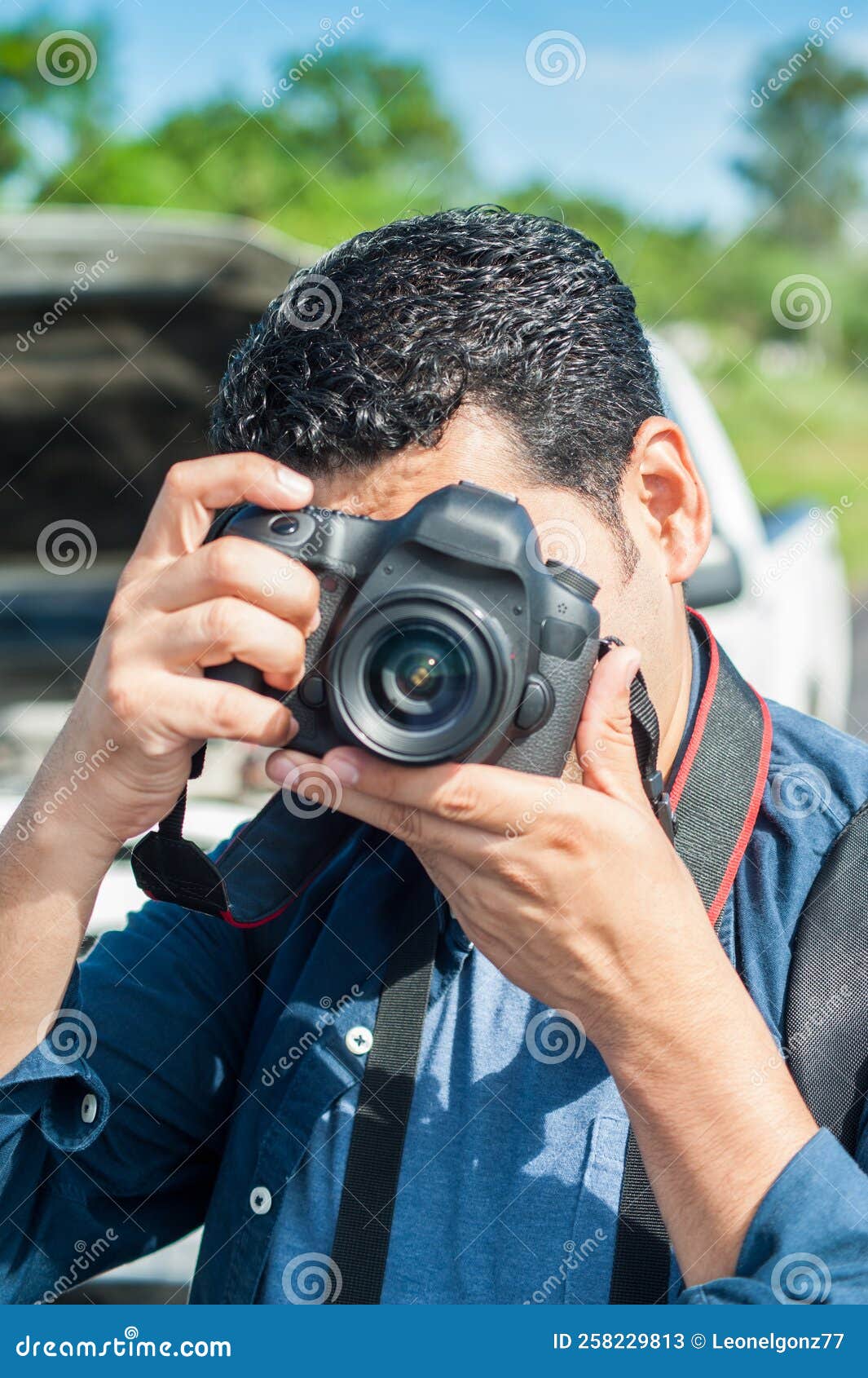 Photographer Using a Camera Stock Image - Image of child, interaction ...