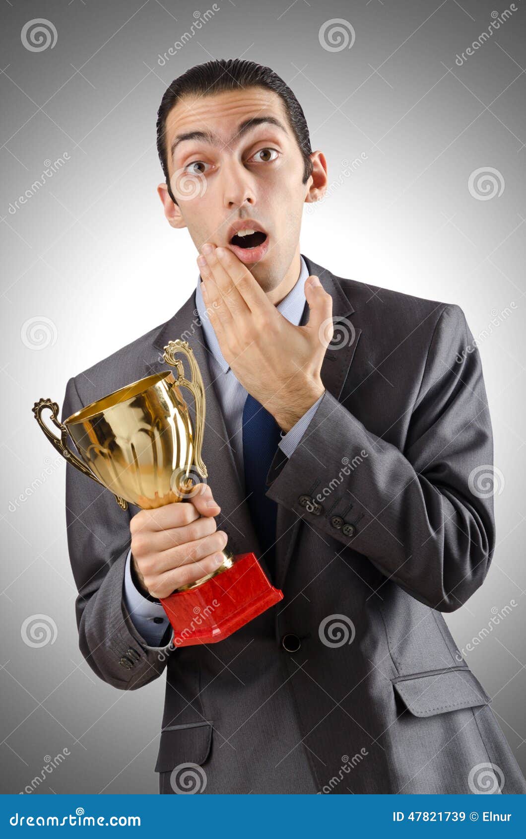 Man being awarded stock image. Image of corporate, event - 47821739