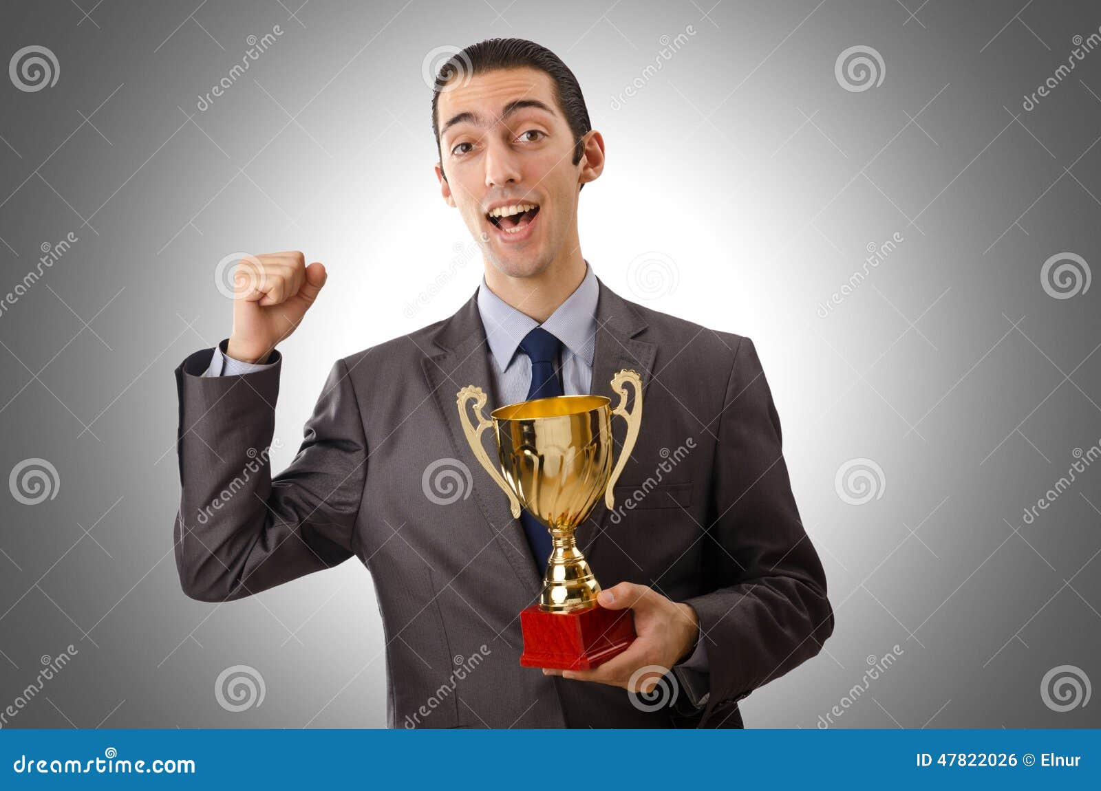 Man being awarded stock photo. Image of champion, prize - 47822026