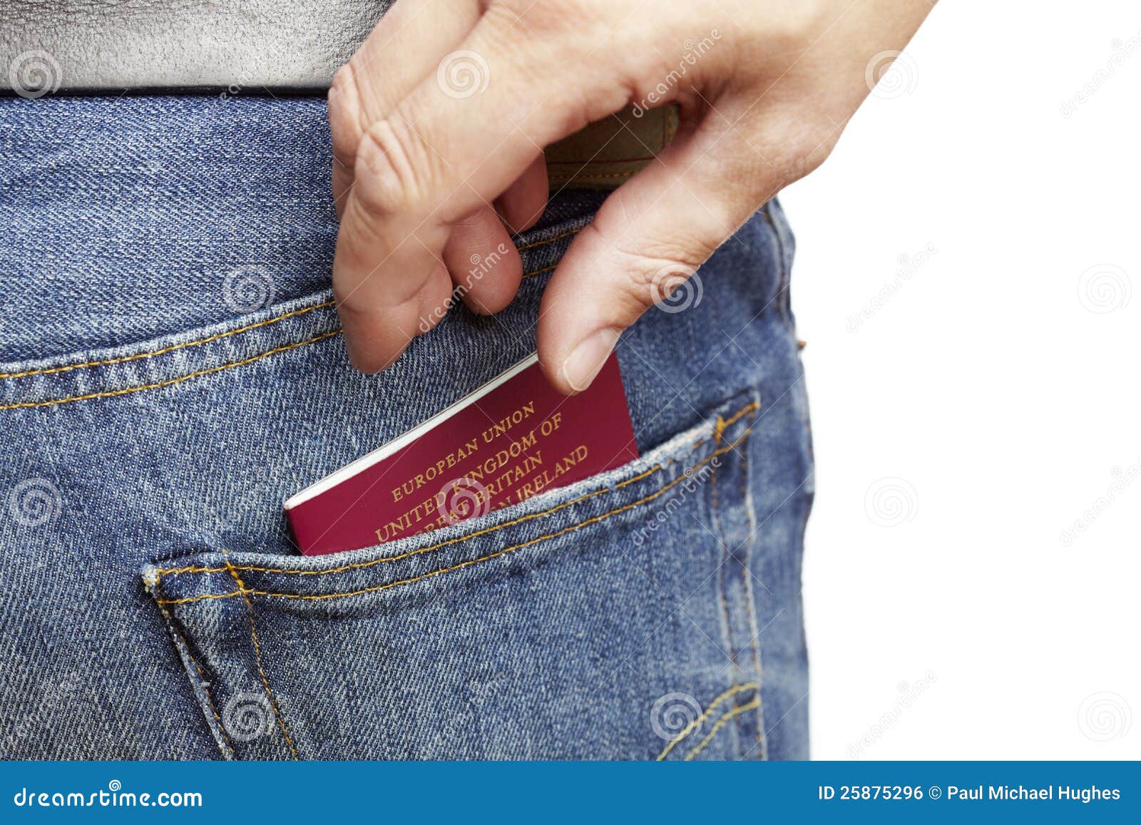 Man being pickpocketed stock photo. Image of passport - 25875296