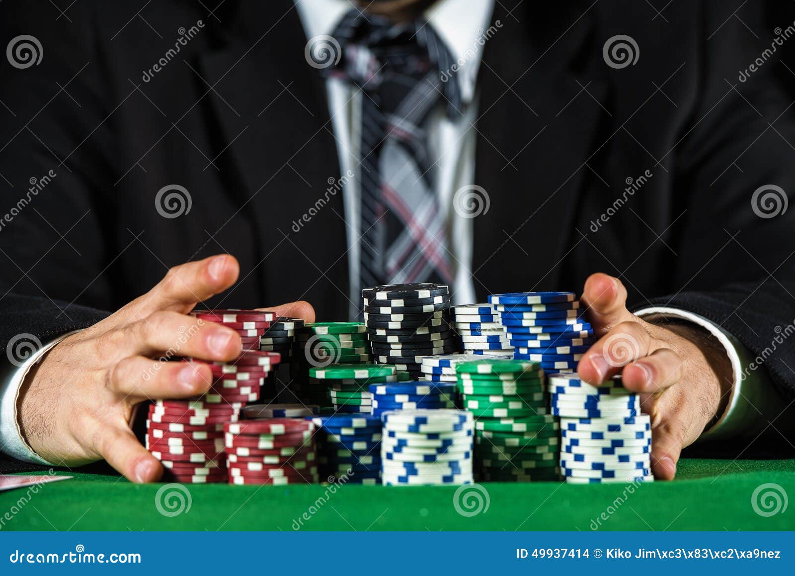 Man betting on the casino stock photo. Image of stack - 49937414