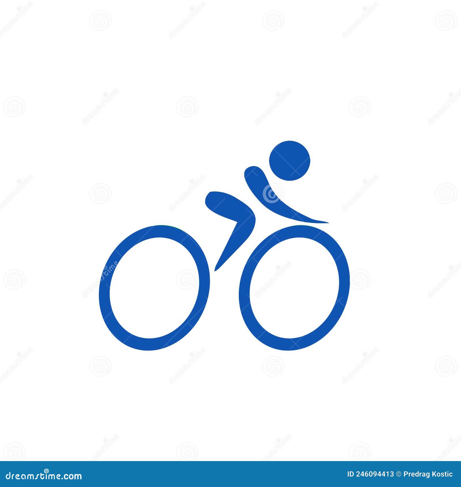 Man on bicycle icon stock illustration. Illustration of diagram - 246094413