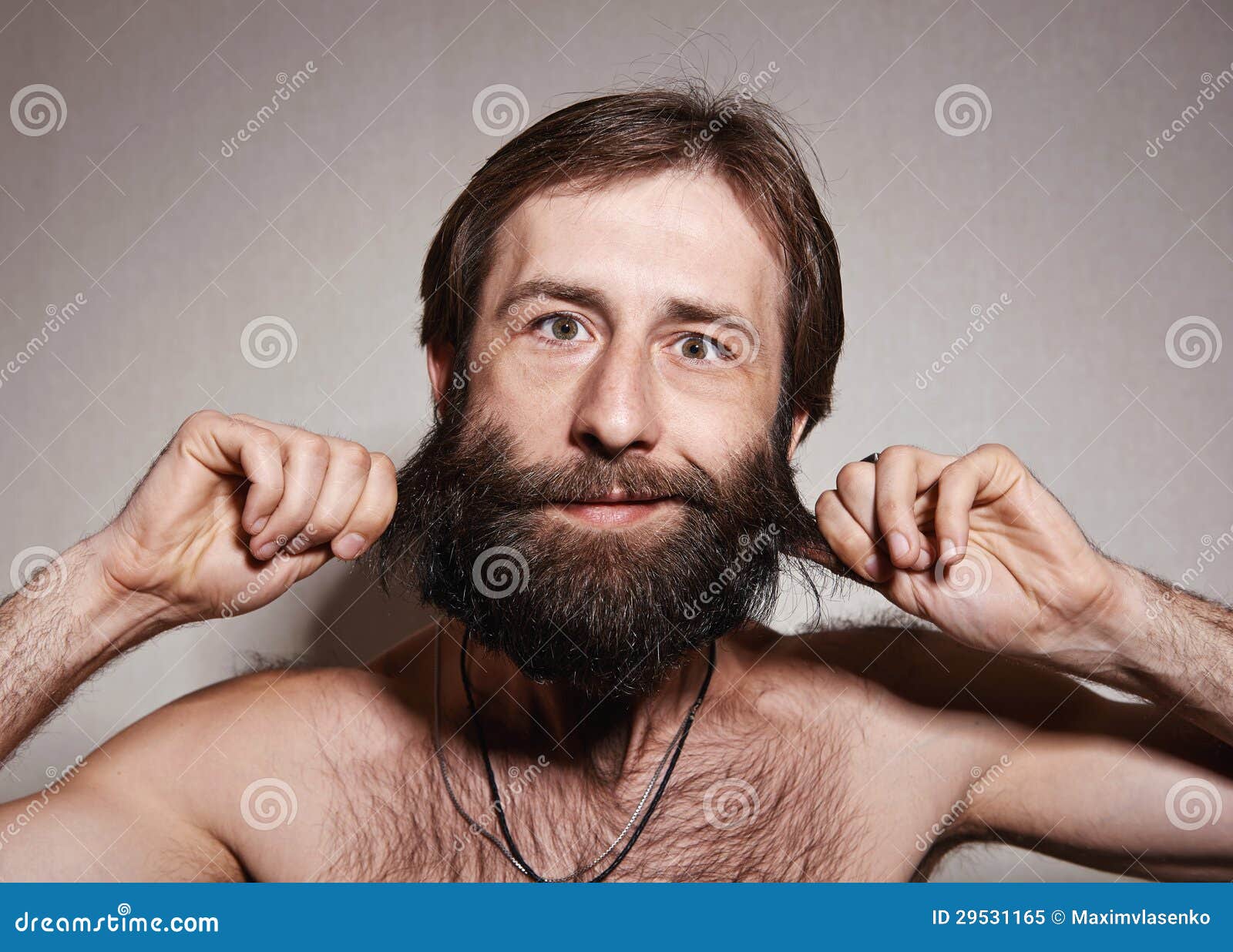 The Man with a Big Beard and Mustaches Stock Image - Image of portrait ...