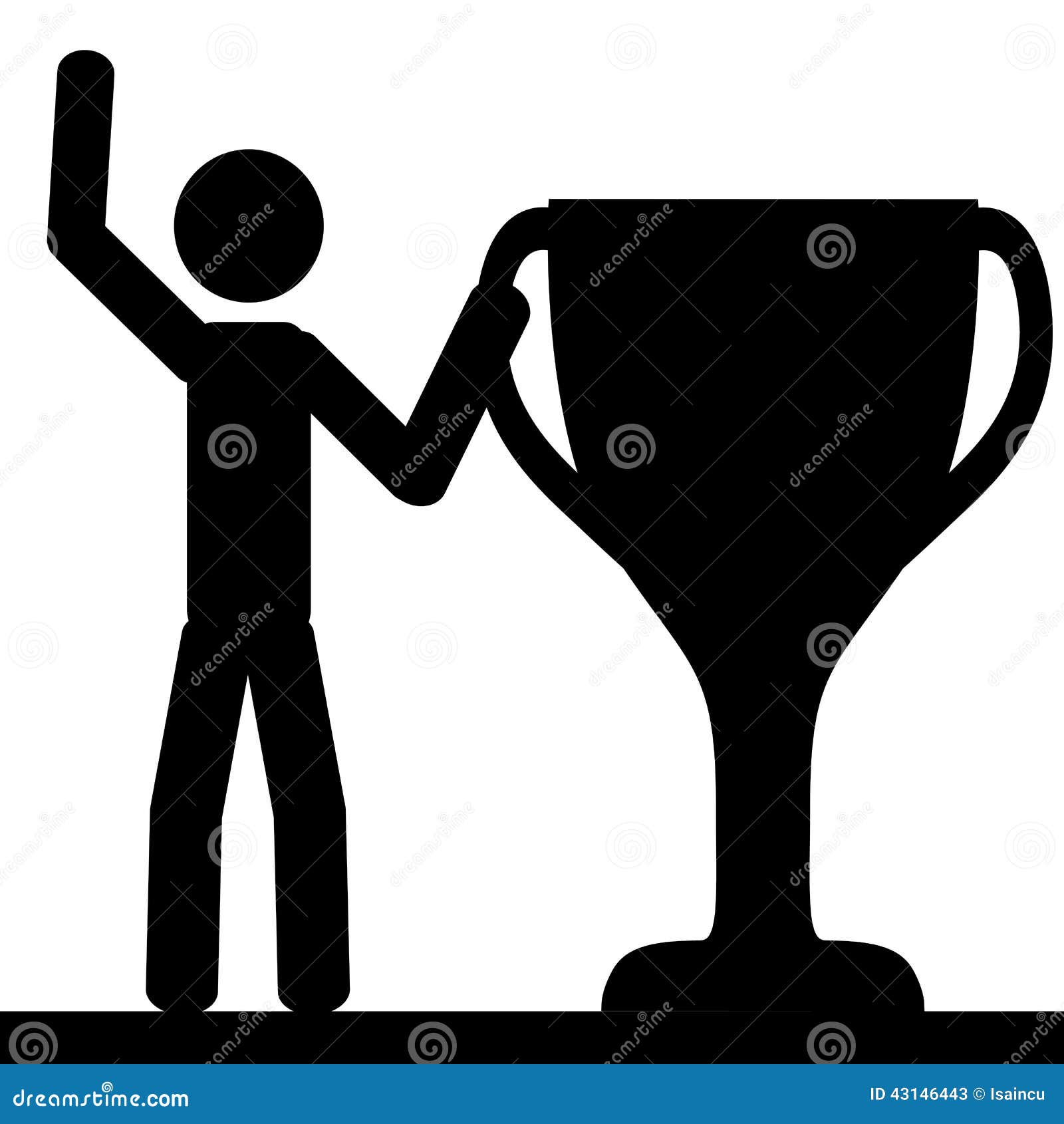 Man with big cup stock vector. Illustration of celebration - 43146443