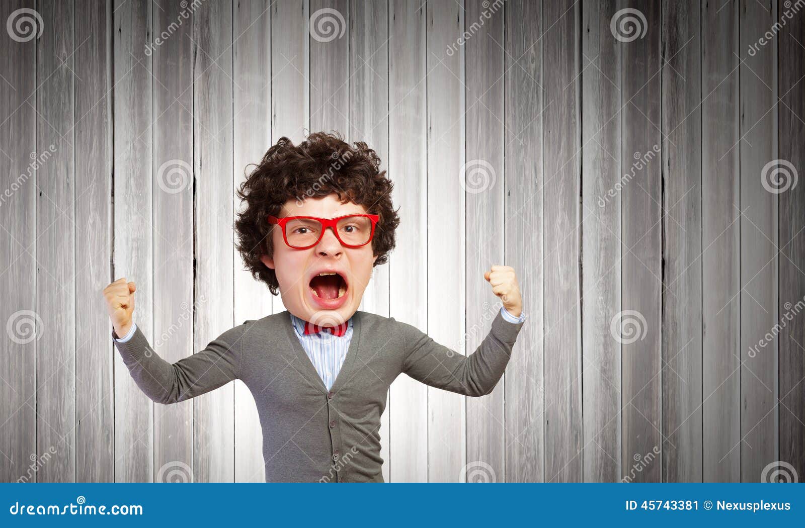 Man with big head stock image. Image of bighead, amusing - 45743381