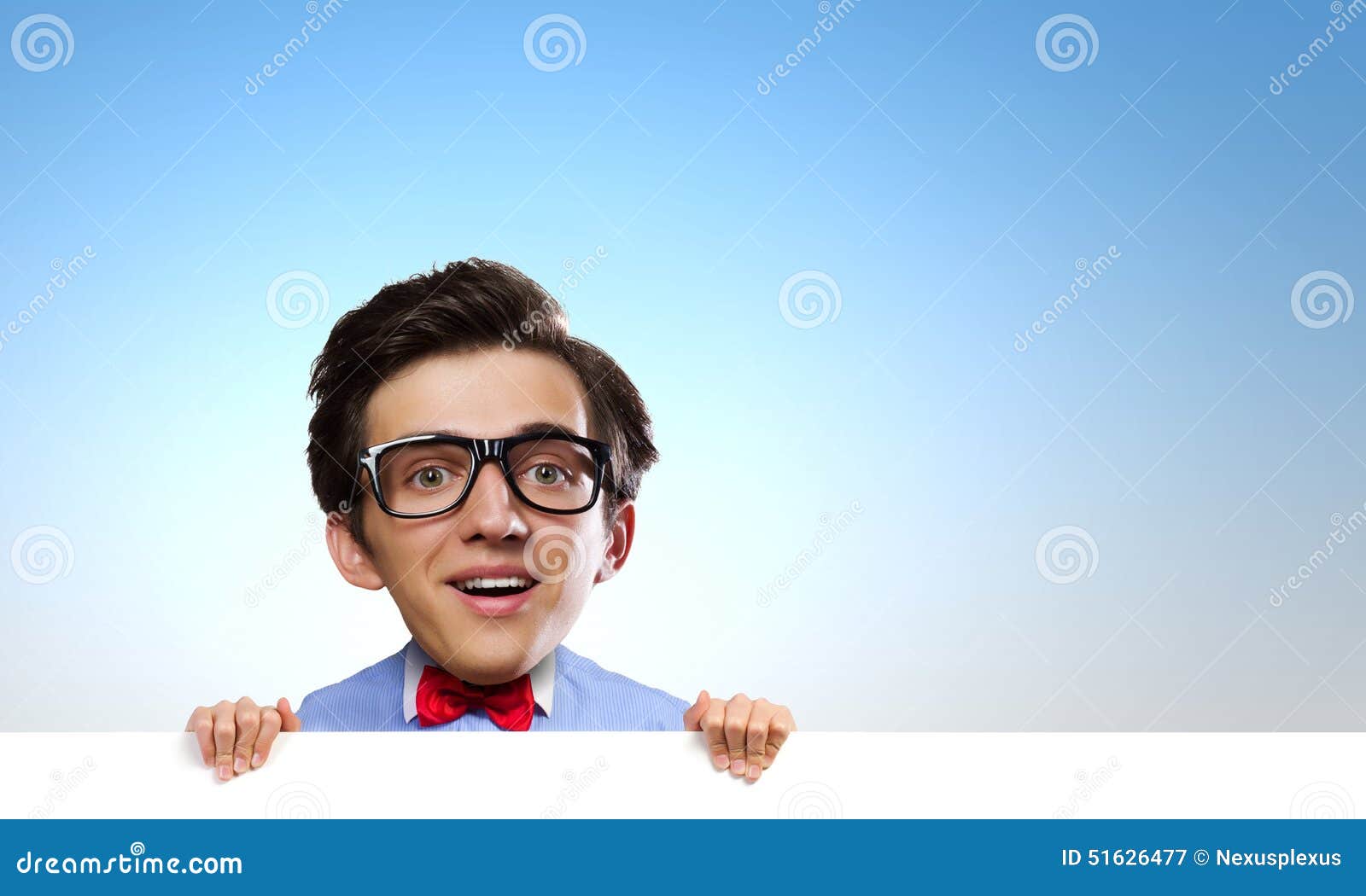 Man with big head stock image. Image of caucasian, advert - 51626477