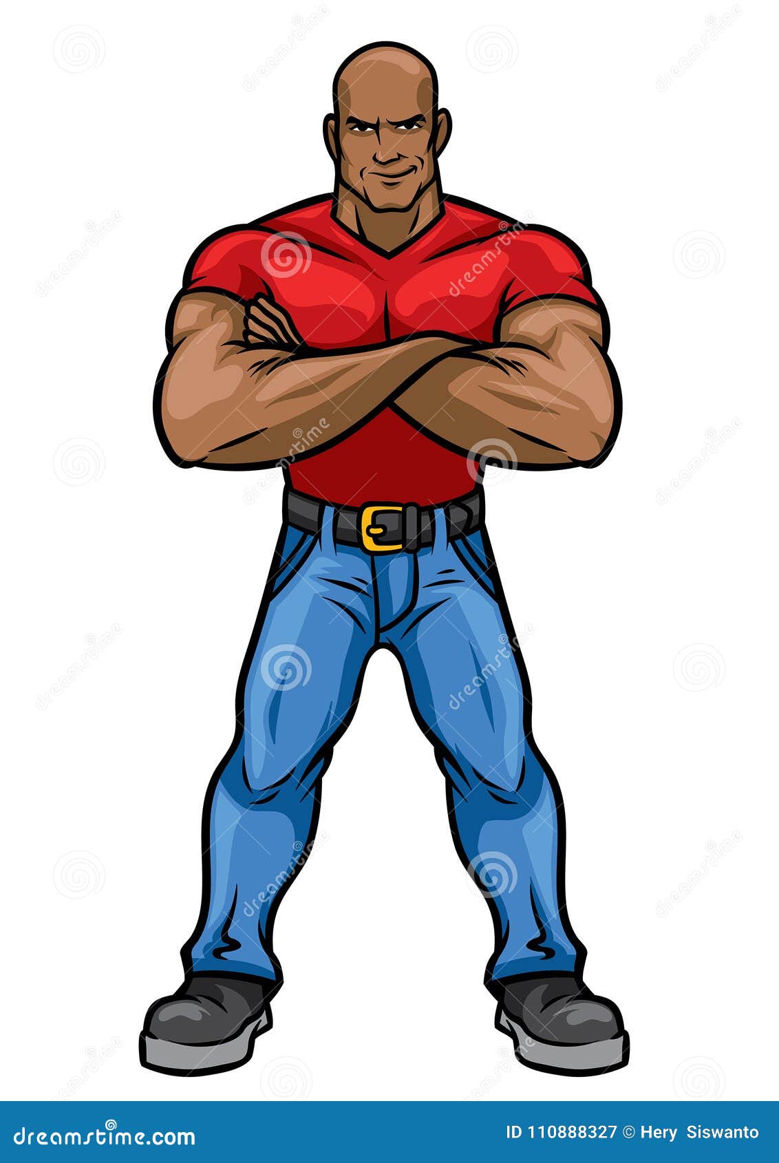 Man with Big Muscle Body Posing Stock Vector - Illustration of fitness ...