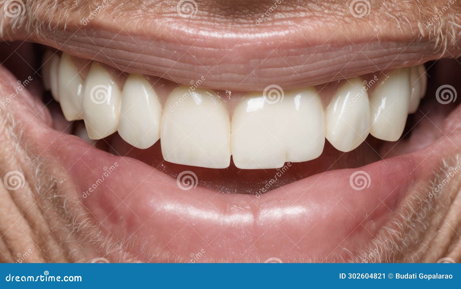 A Man with a Big Smile and White Teeth Stock Illustration ...