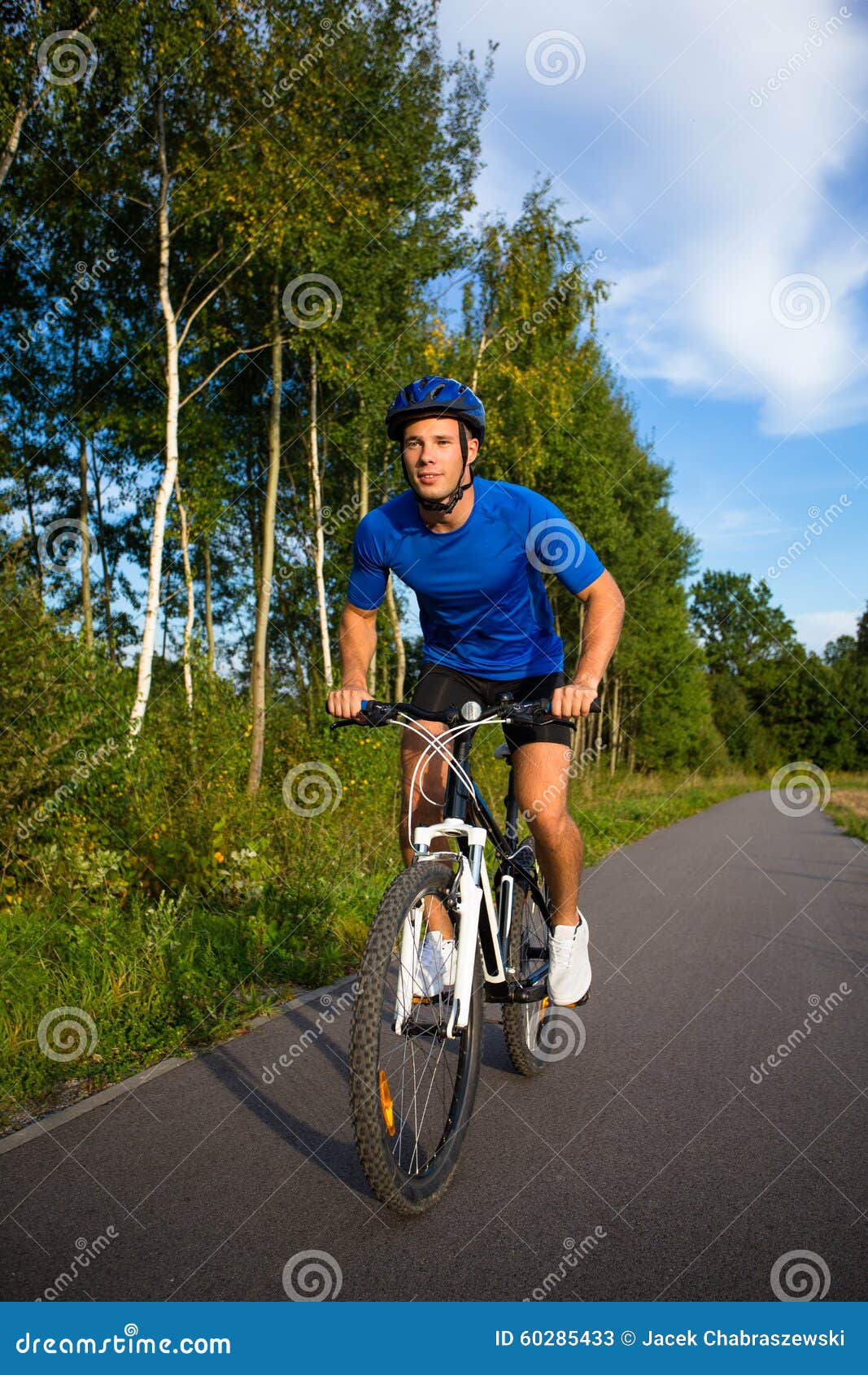 Man biking stock image. Image of bicycle, caucasian, active - 60285433