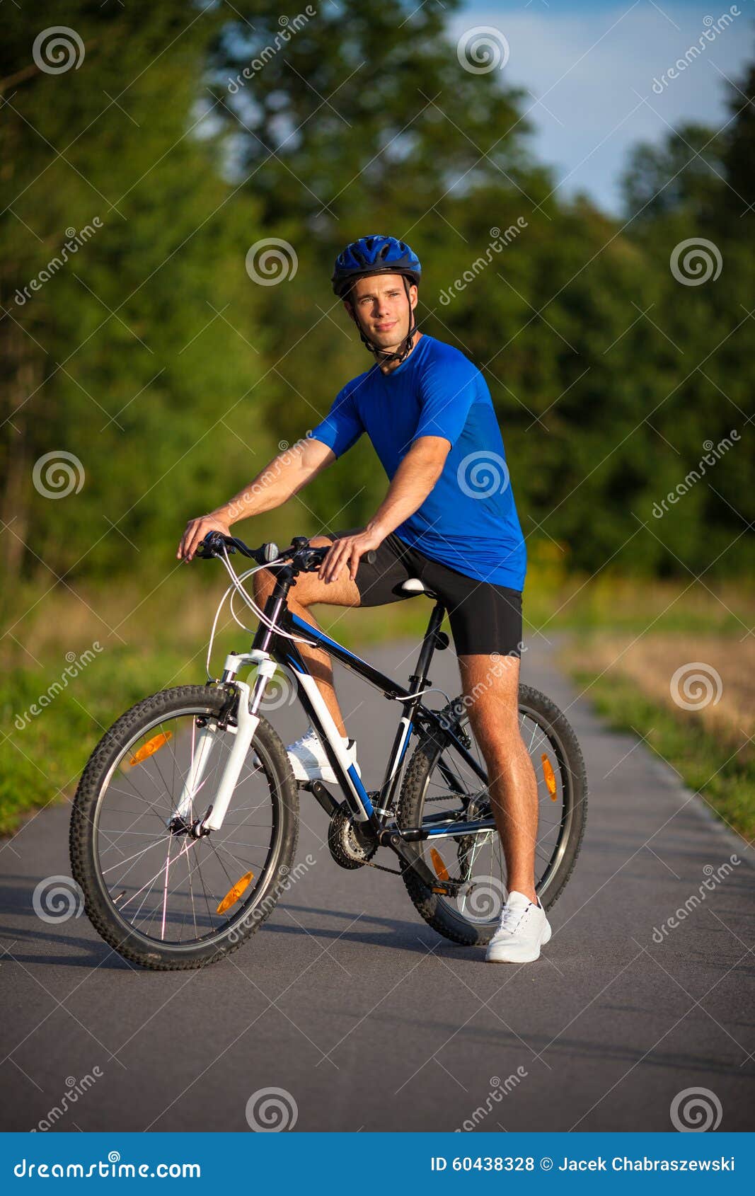 Man biking stock photo. Image of bicycle, cycling, cyclelane - 60438328