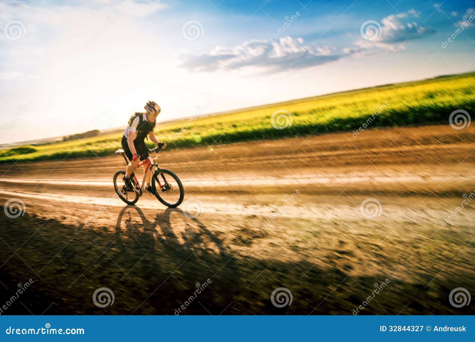 Man biking in motion stock image. Image of motion, exercise - 32844327