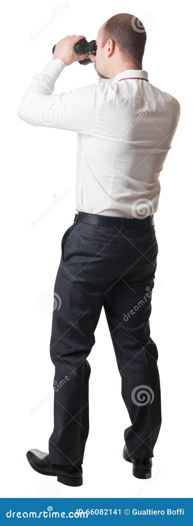 Man with binoculars stock image. Image of search, binoculars - 66082141