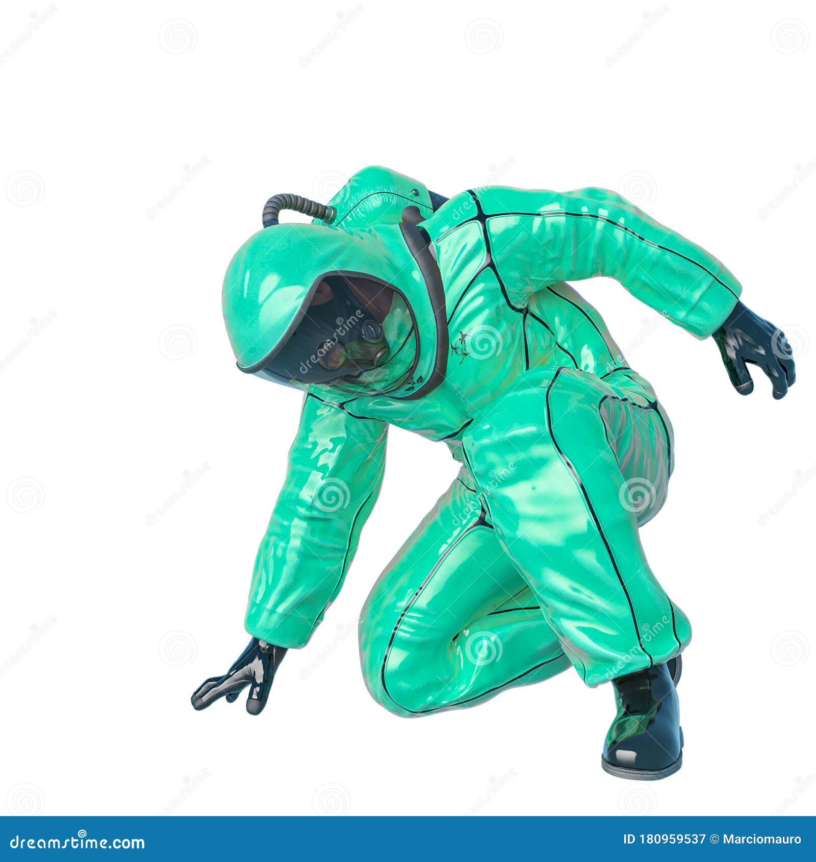 Biohazard Suit & Gasmask Avatar Freehand Big & Small Seamless Pattern ...